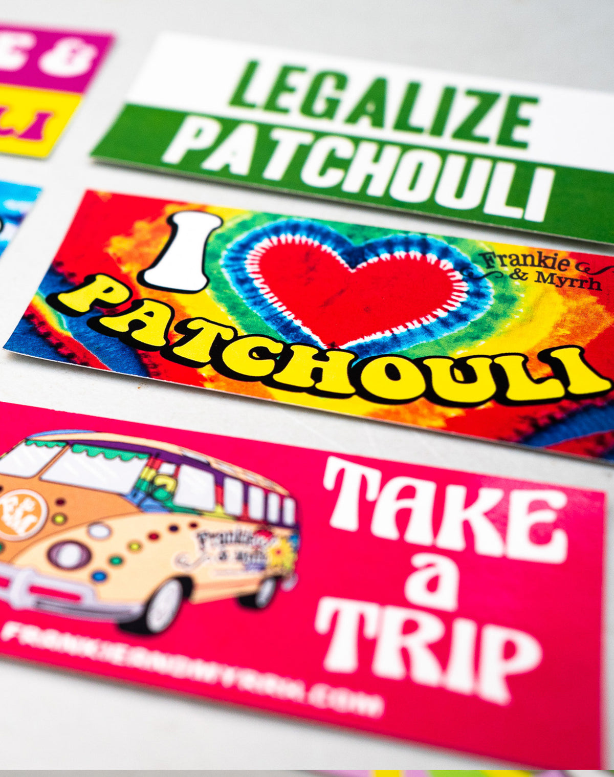 Frankie's Hippie and Patchouli Sticker Pack | Vibrant, Fun, & Quirky D ...