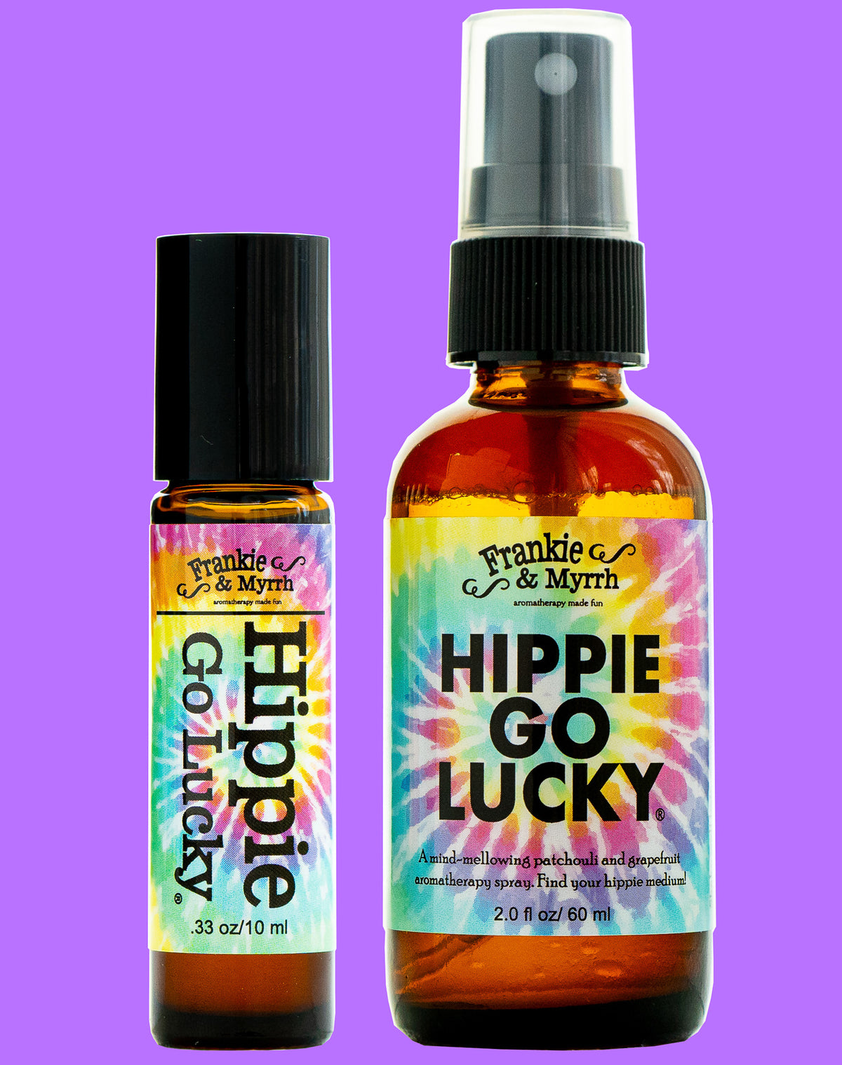 Hippie Go Lucky Combo Pack | Spray and Roll-on | Frankie and Myrrh