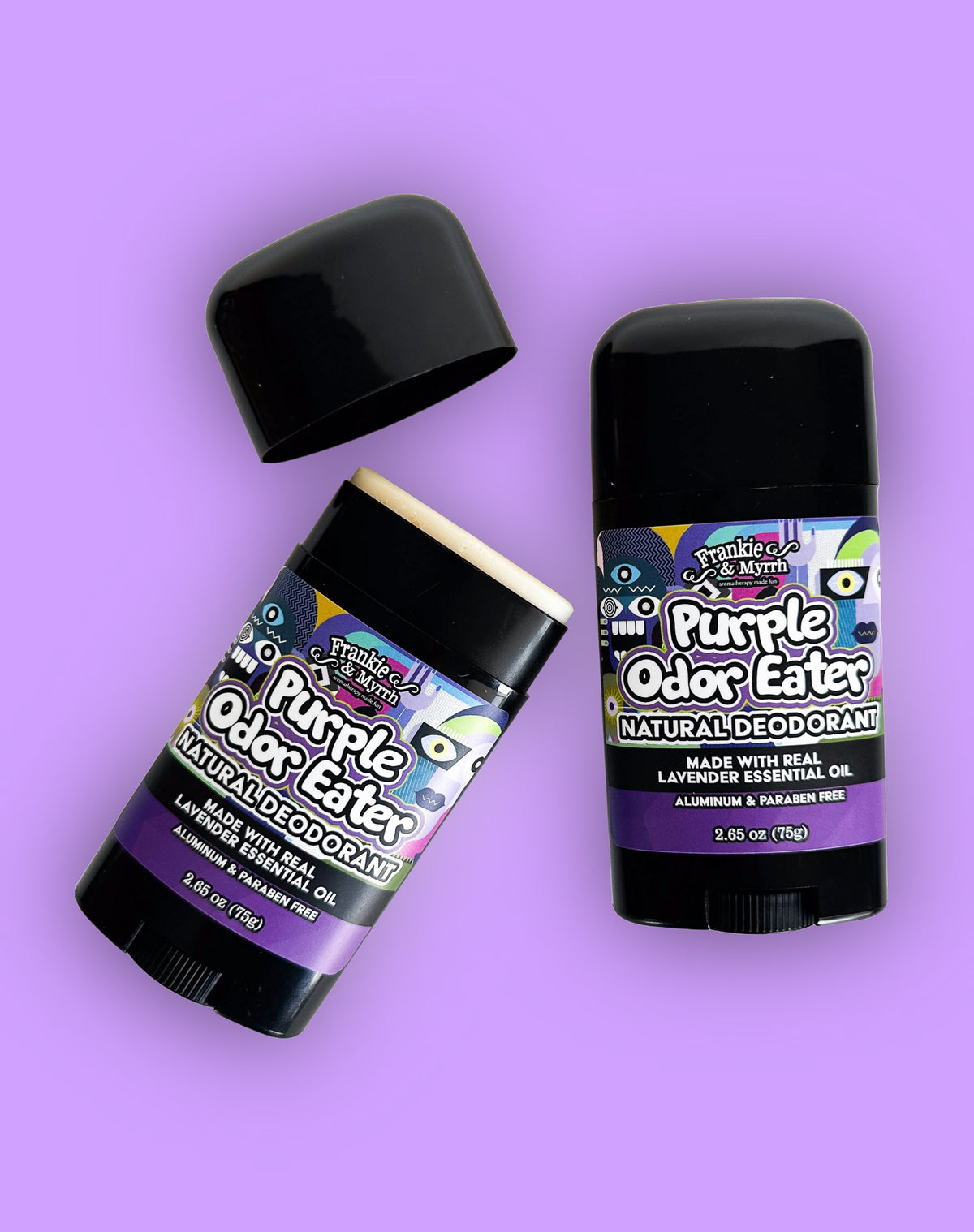 Purple Odor Eater 2 Pack | Natural Deodorants | Lavender | Frankie and ...
